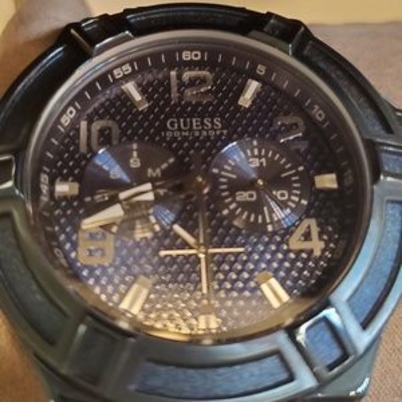 Guess | Accessories | Guess Mens Rigor Blue Multifaced Watch | Poshmark